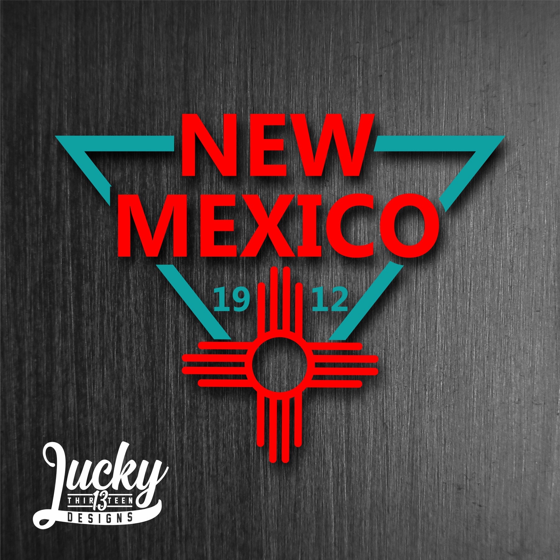 New Mexico Established Vinyl Decal - Etsy UK