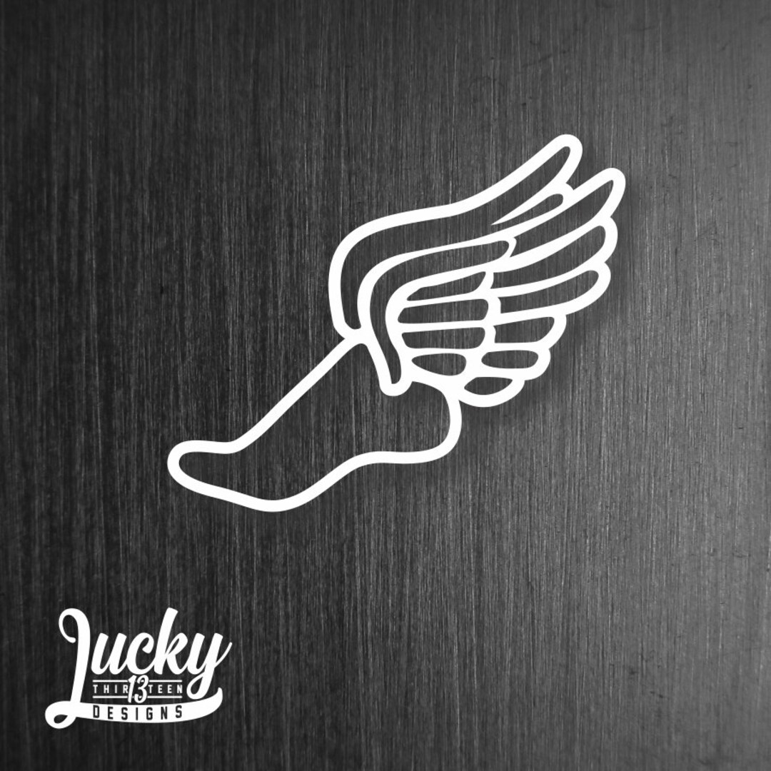 Track Foot Vinyl Decal - Etsy