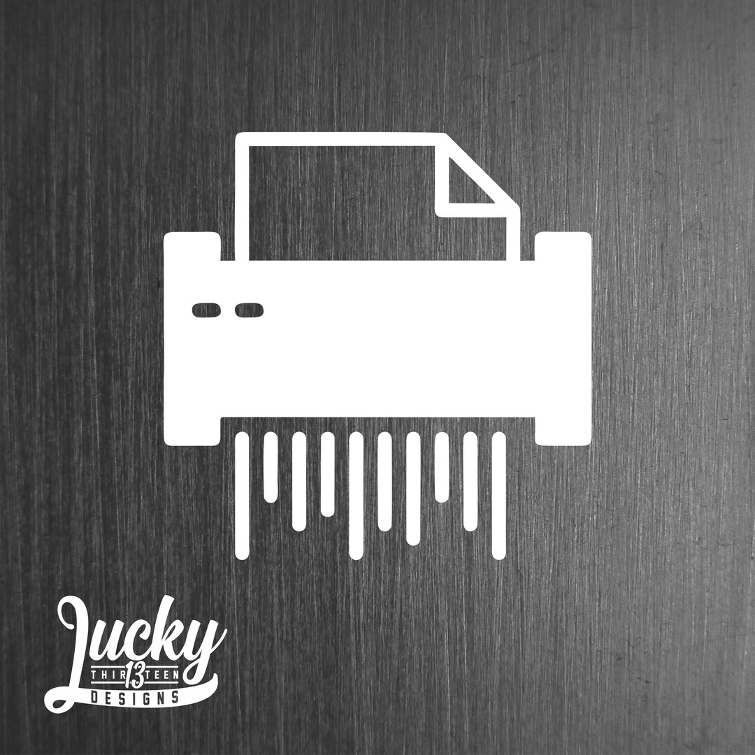 Shredder Vinyl Decal - Etsy