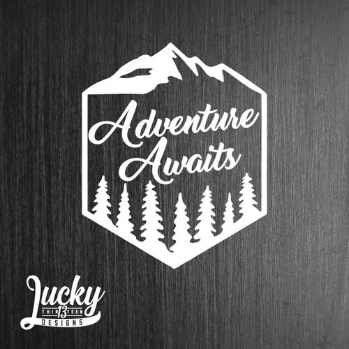 Adventure Awaits Decal Adventure Awaits Wall Decal Adventure - Etsy