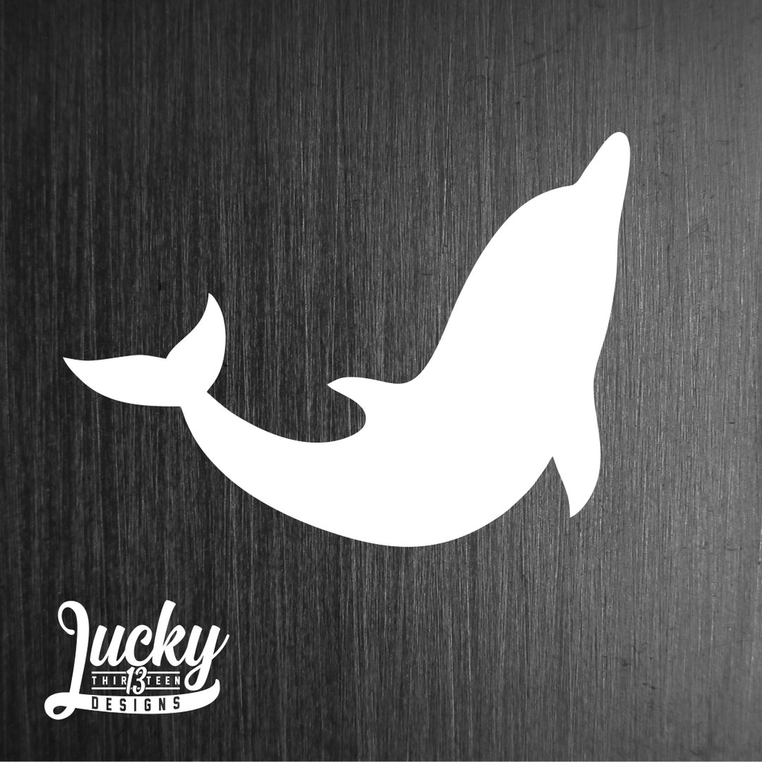 Dolphin Vinyl Decal - Etsy