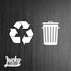 Trash Recycle and Compost Vinyl Decal Set - Etsy