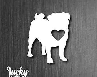 Pug Life Decal Dog Decal Vinyl Car Decal Window Decal - Etsy