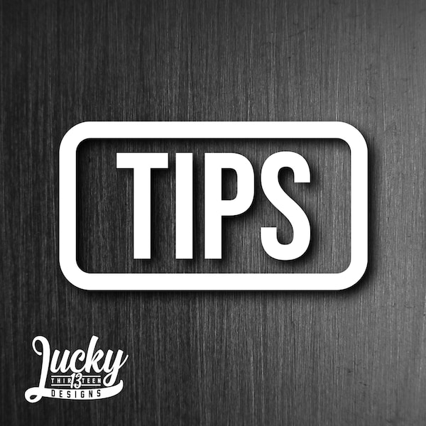 Tips Sticker - Etsy