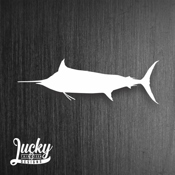 Marlin Vinyl Decal - Etsy