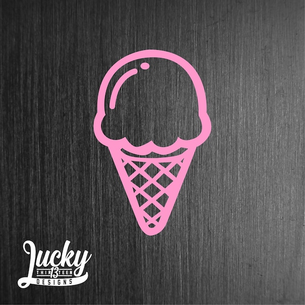Ice Cream Decal Vinyl - Etsy
