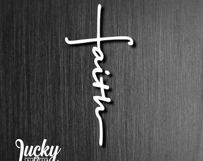Faith Vinyl Adhesive Decal, Christian Car Sticker, Car Window Sticker ...