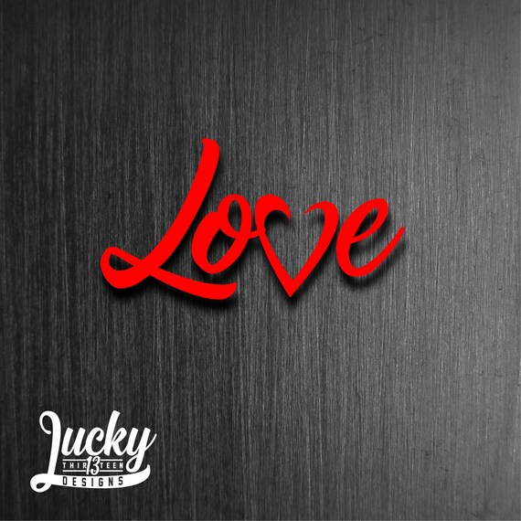 Love Vinyl Sticker - Etsy