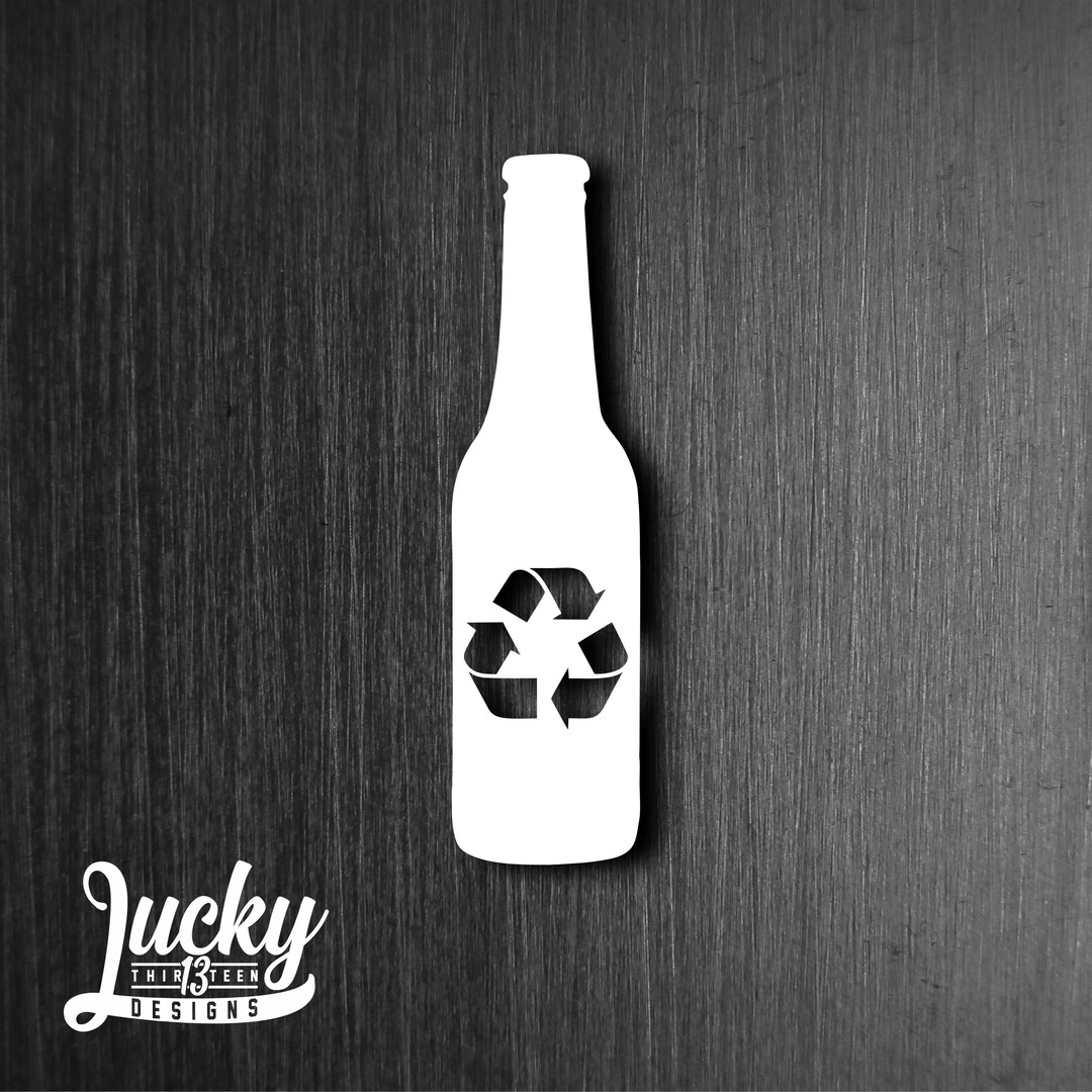 Glass Recycle Vinyl Decal - Etsy