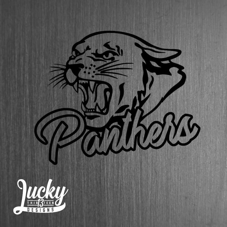 Panthers Vinyl Decal - Etsy