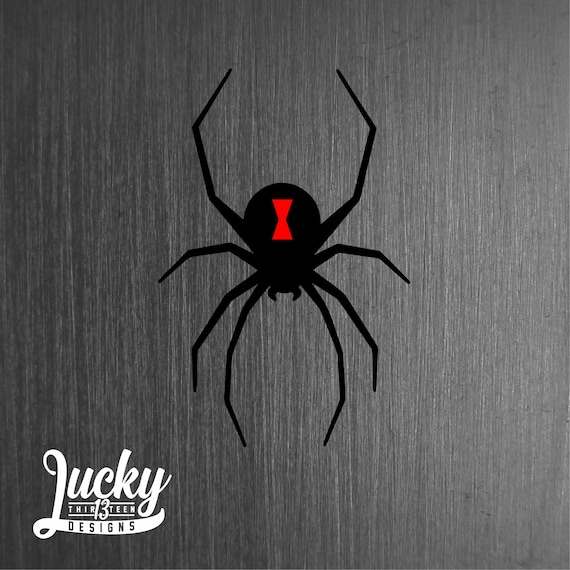 Black Widow Vinyl Decal | Etsy