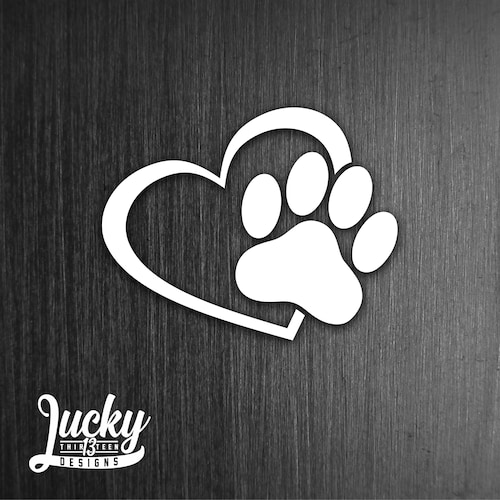 Cat Heart Vinyl Decal - Etsy