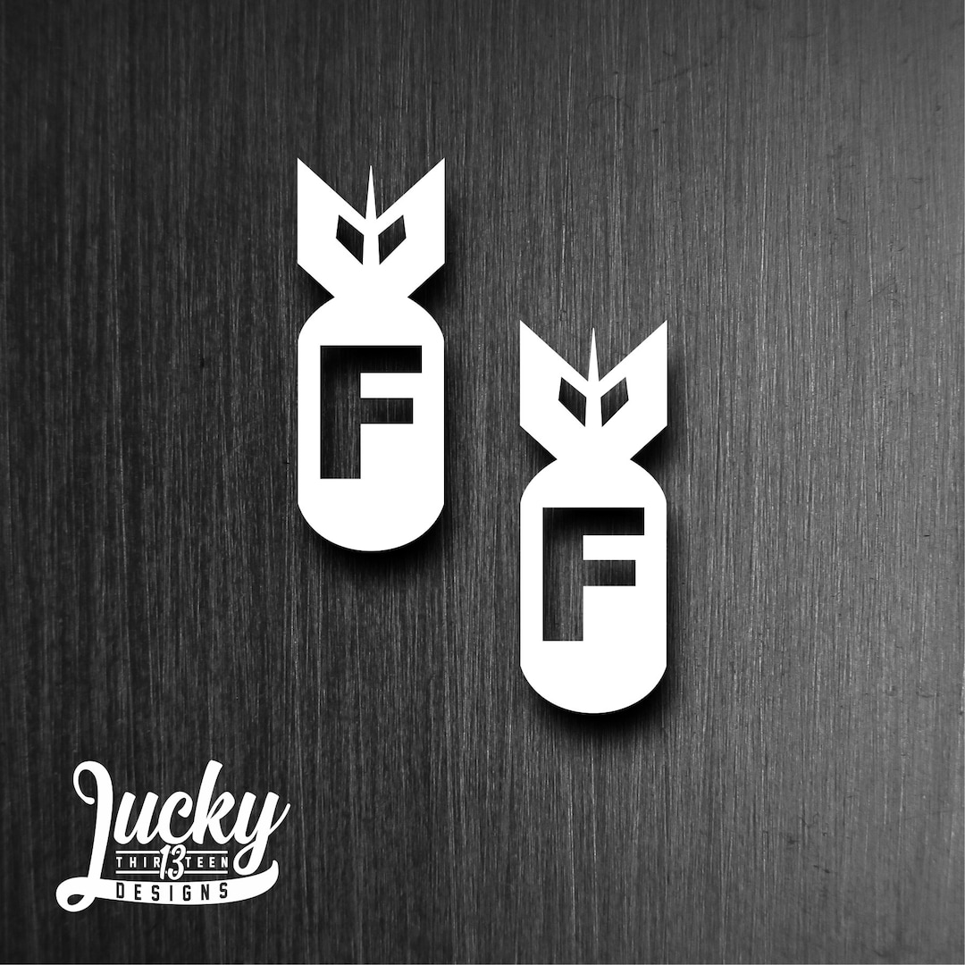 Set of 2 F Bomb Vinyl Decals - Etsy