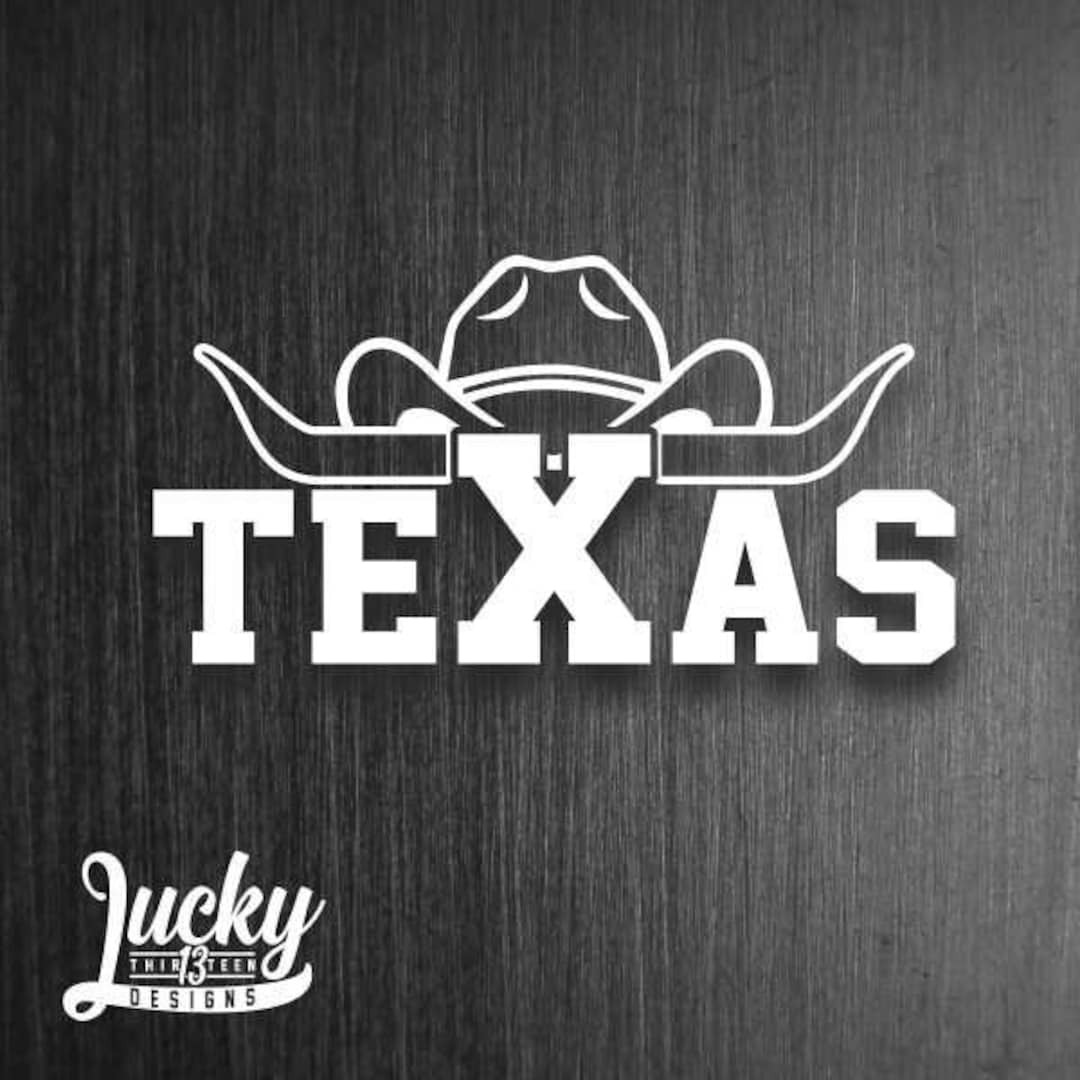 Texas Vinyl Decal - Etsy
