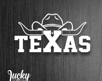 Texas State Outline Vinyl Decal - Etsy