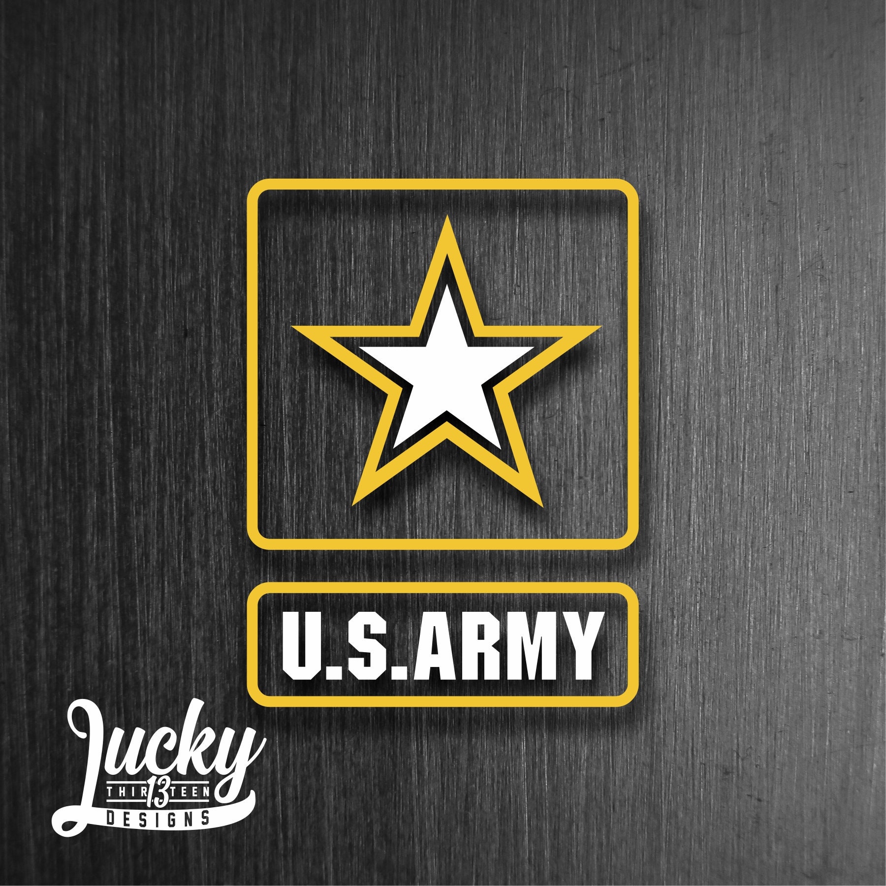 2 Color Army Vinyl Decal - Etsy