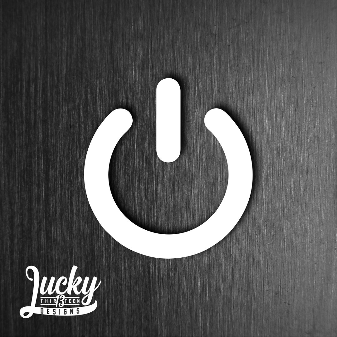 Power Symbol Vinyl Decal - Etsy