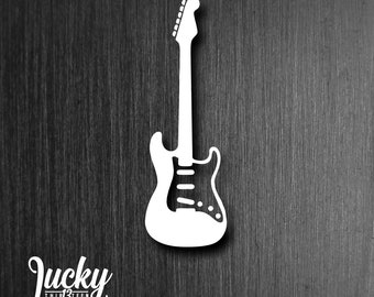 Guitar Vinyl Decal | Etsy