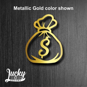 Money Bag Vinyl Decal - Etsy