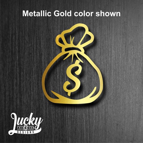 Money Bag Vinyl Decal - Etsy