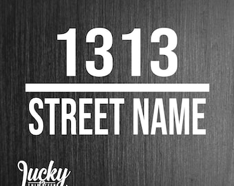 Address Vinyl Decal - Etsy