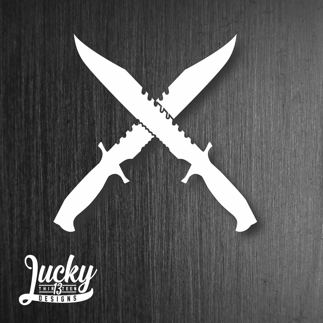 Bowie Knife Vinyl Decal - Etsy