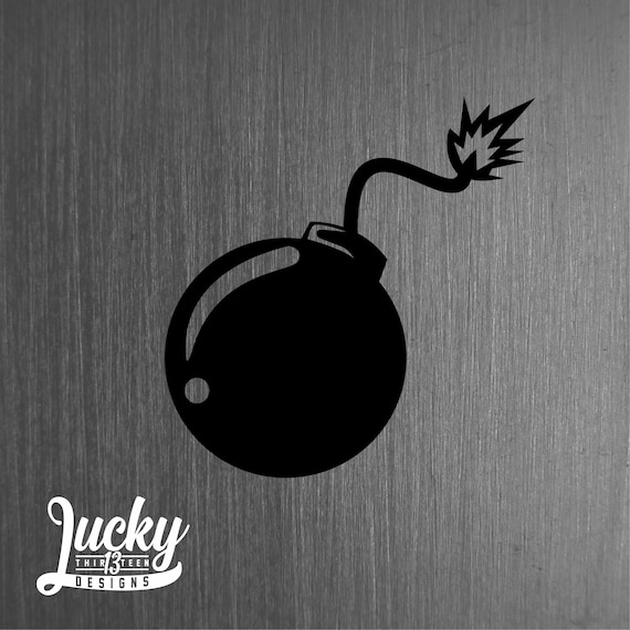 Retro Bomb Vinyl Decal Sticker | Etsy