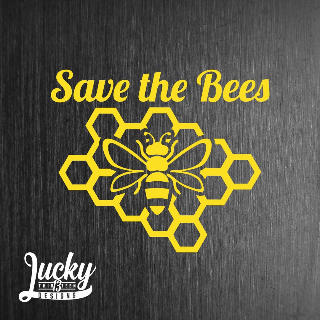 Save the Bees Vinyl Decal / Sticker - Etsy