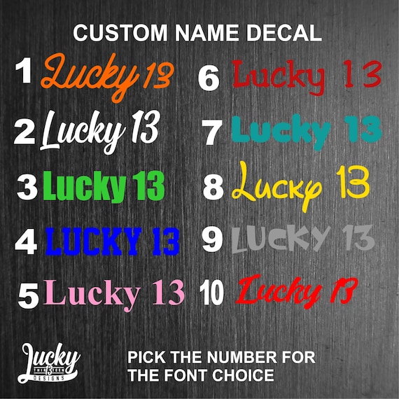 Custom Name / Custom Label Vinyl Decal | Etsy