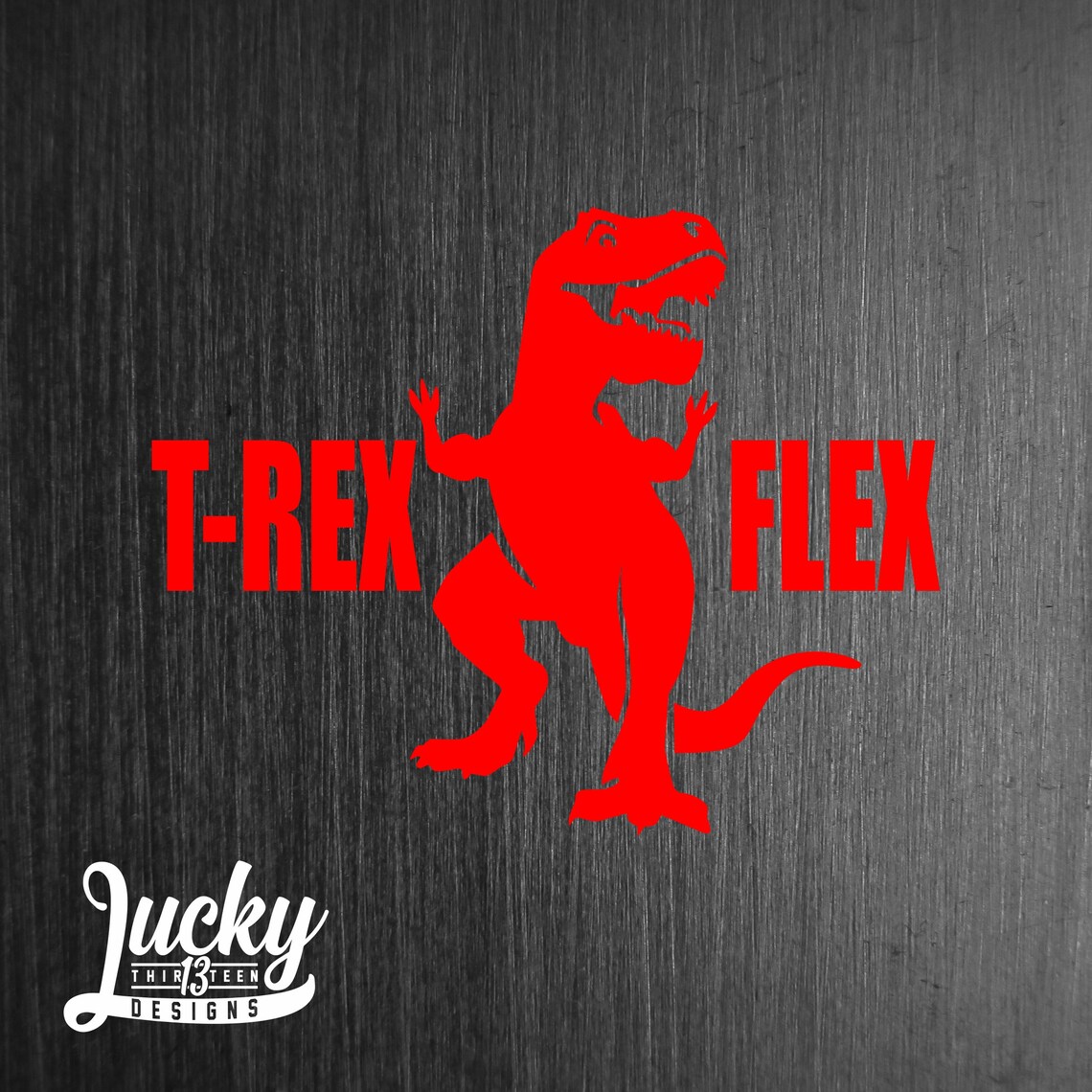 T-REX FLEX Vinyl Decal | Etsy