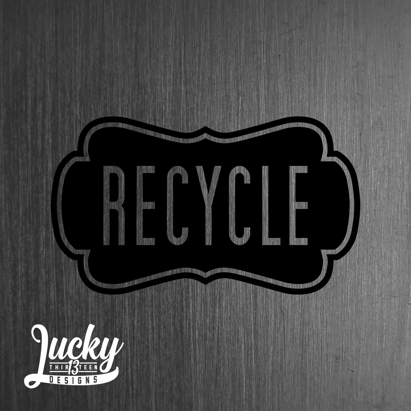 Fancy Recycle Vinyl Decal - Etsy