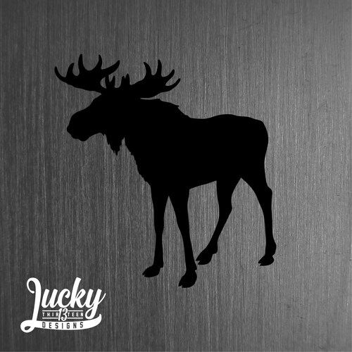 Moose Decal Sticker for Car Laptop or Wall Vinyl Gift - Etsy