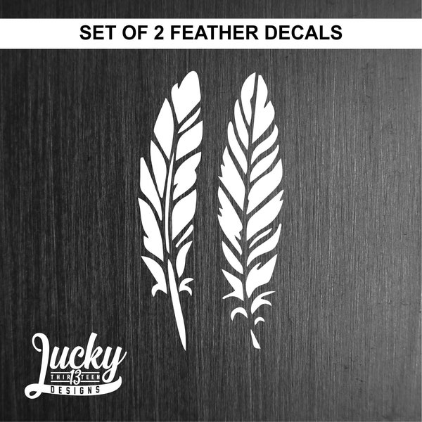 Feather Decal - Etsy