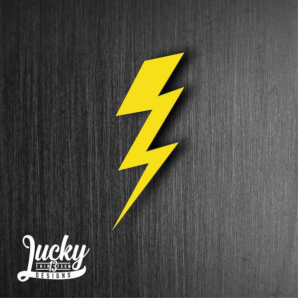Lightning Bolt Vinyl Decal - Etsy