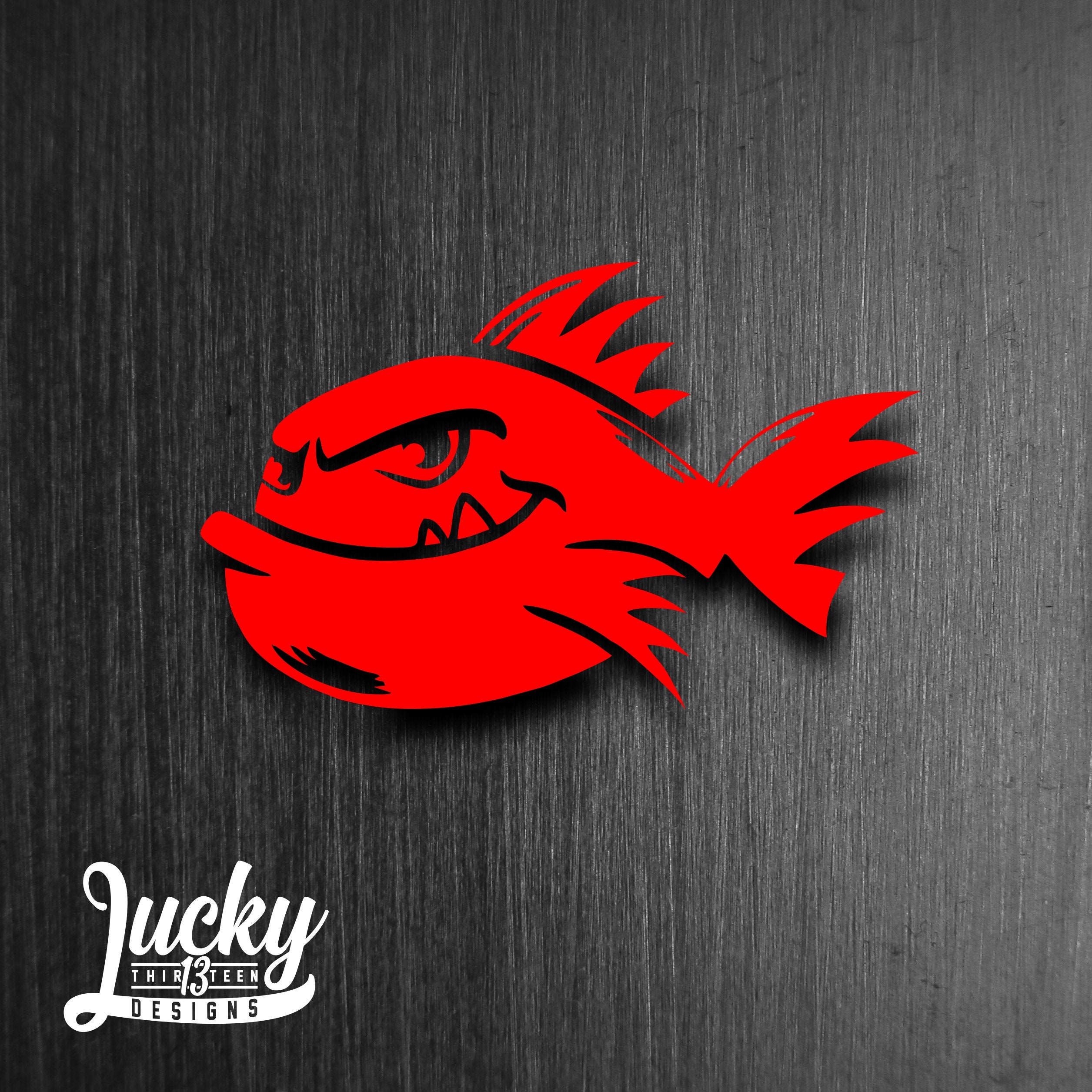 Piranha Vinyl Decal - Etsy