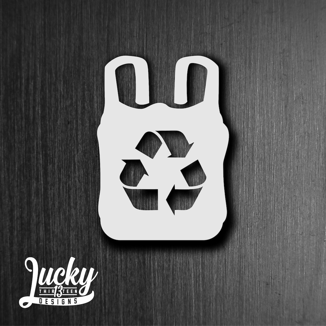 Plastic Bag Recycle Vinyl Decal - Etsy