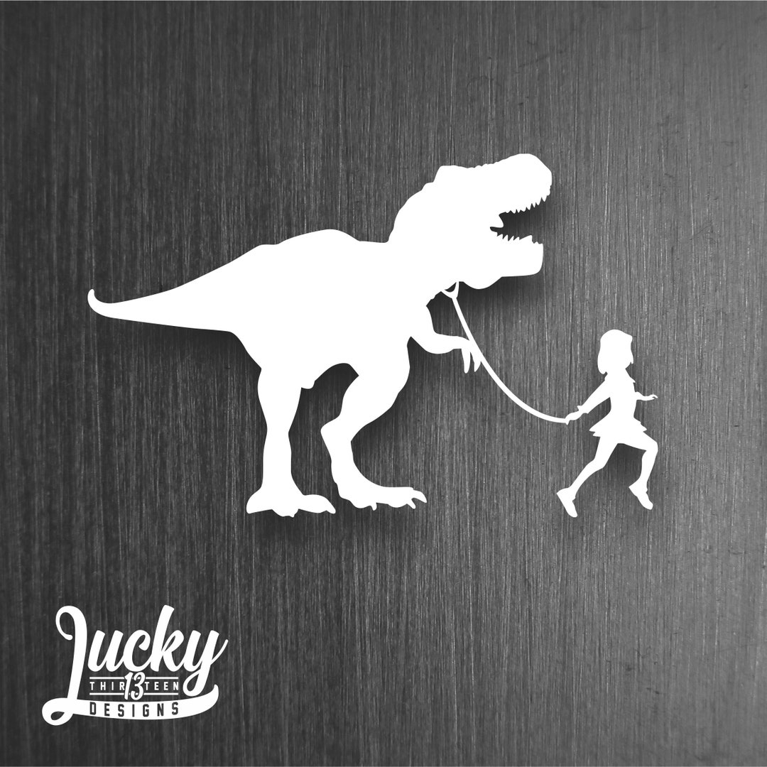 Pet T-rex Vinyl Decal - Etsy