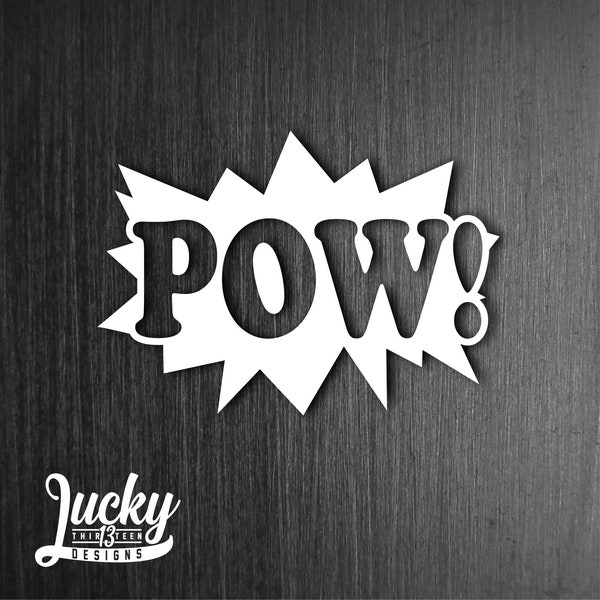 Pow Decal - Etsy