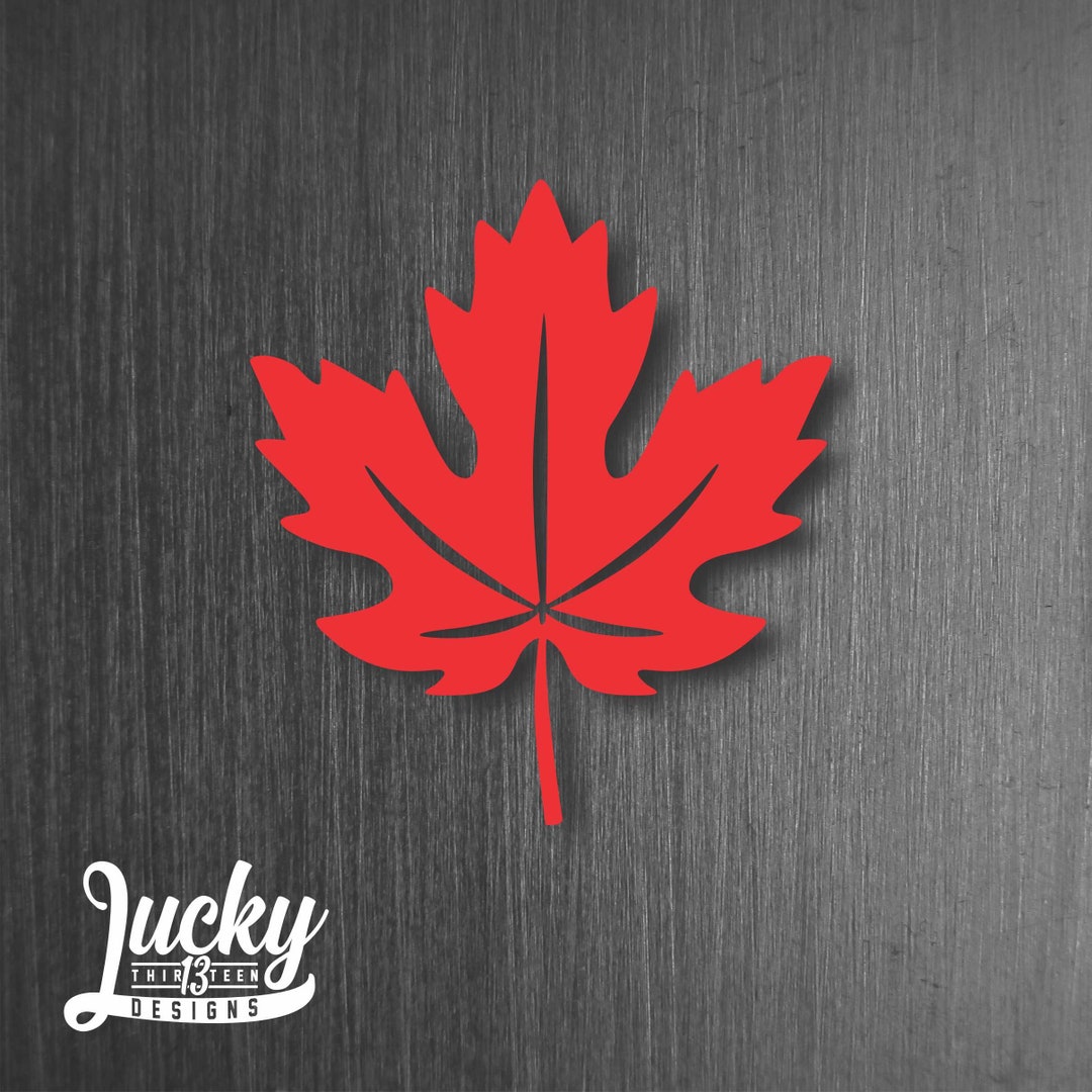 Maple Leaf Vinyl Decal - Etsy
