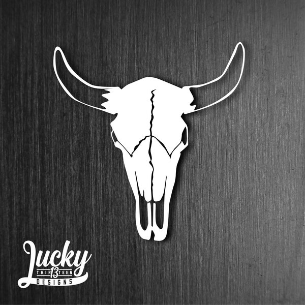 Cow Head Decal - Etsy