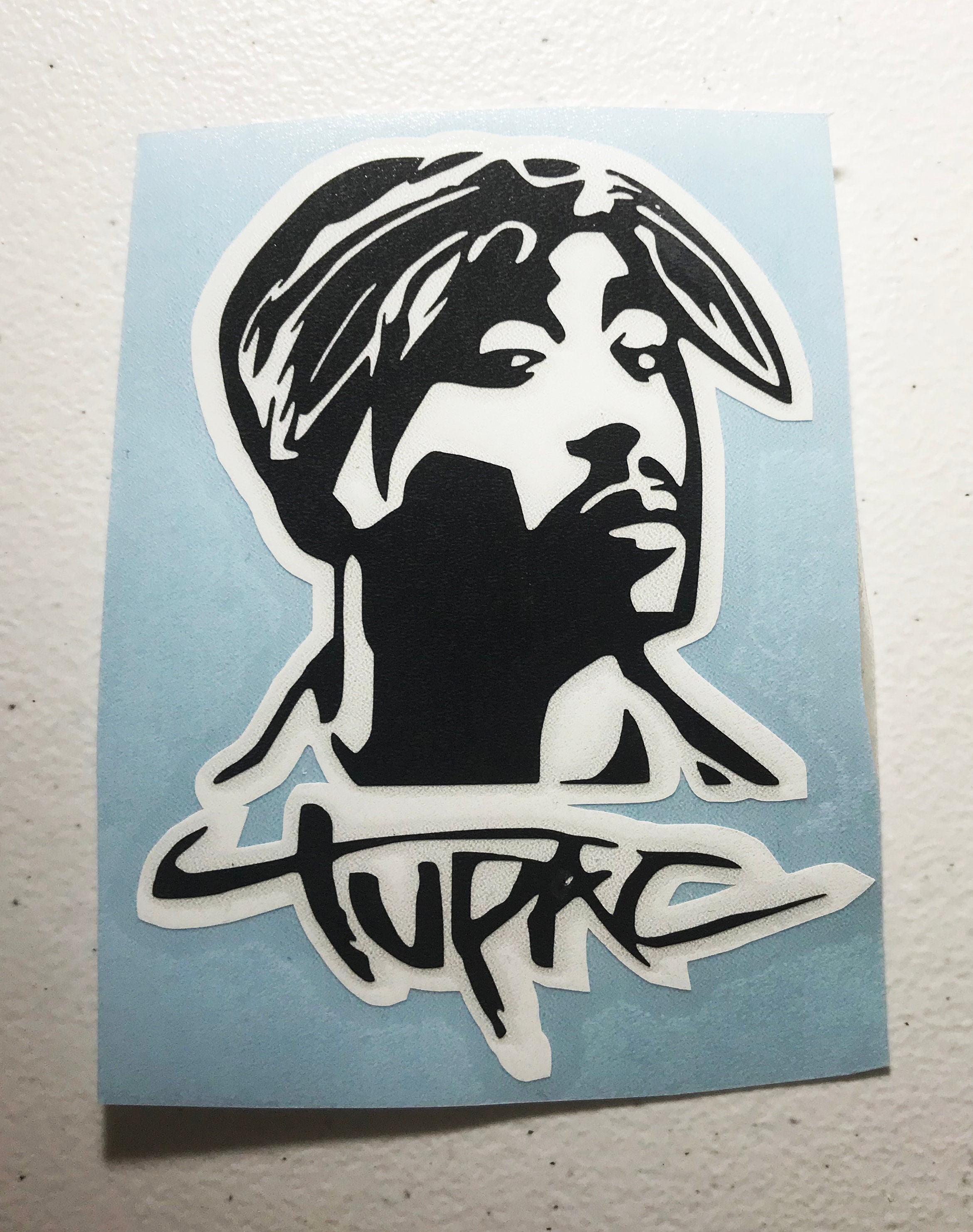 Tupac Vinyl Decal - Etsy