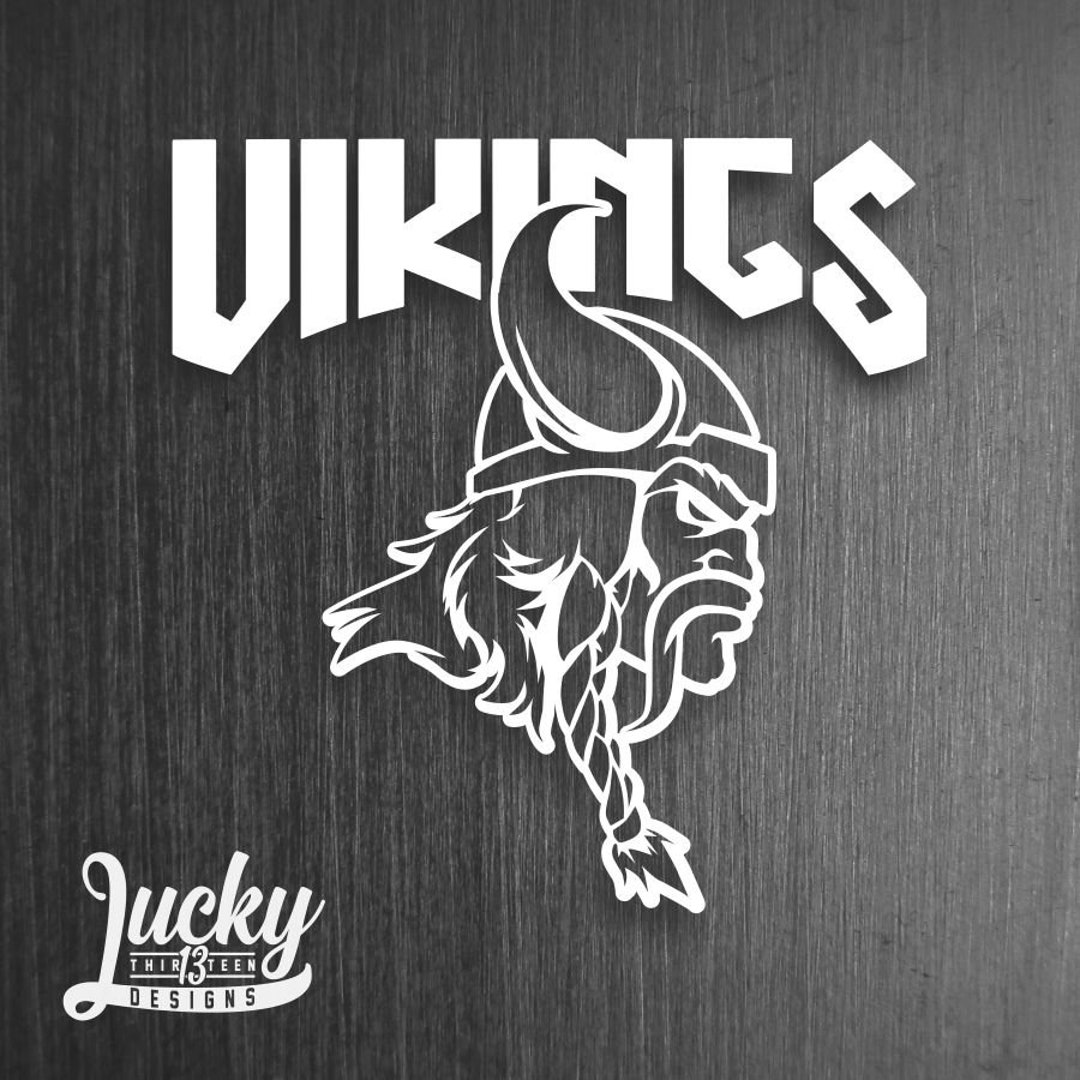 Viking With Text Vinyl Decal - Etsy