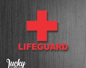 Colored Life Preserver Vinyl Decal Sticker Lifeguard Beach Pool Ocean ...