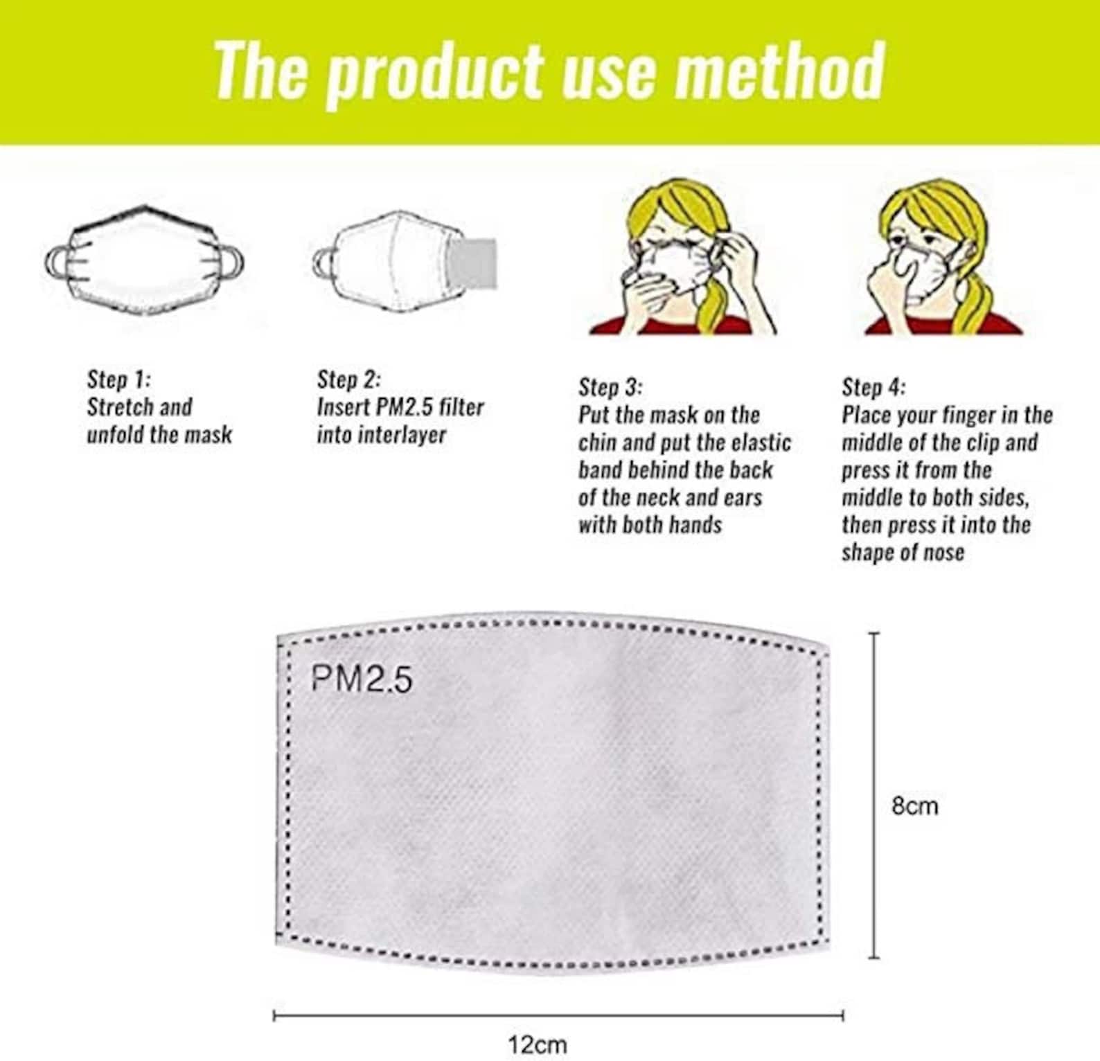 Adjustable & Reusable Face Mask W Filter Pocket 3 Layers - Etsy