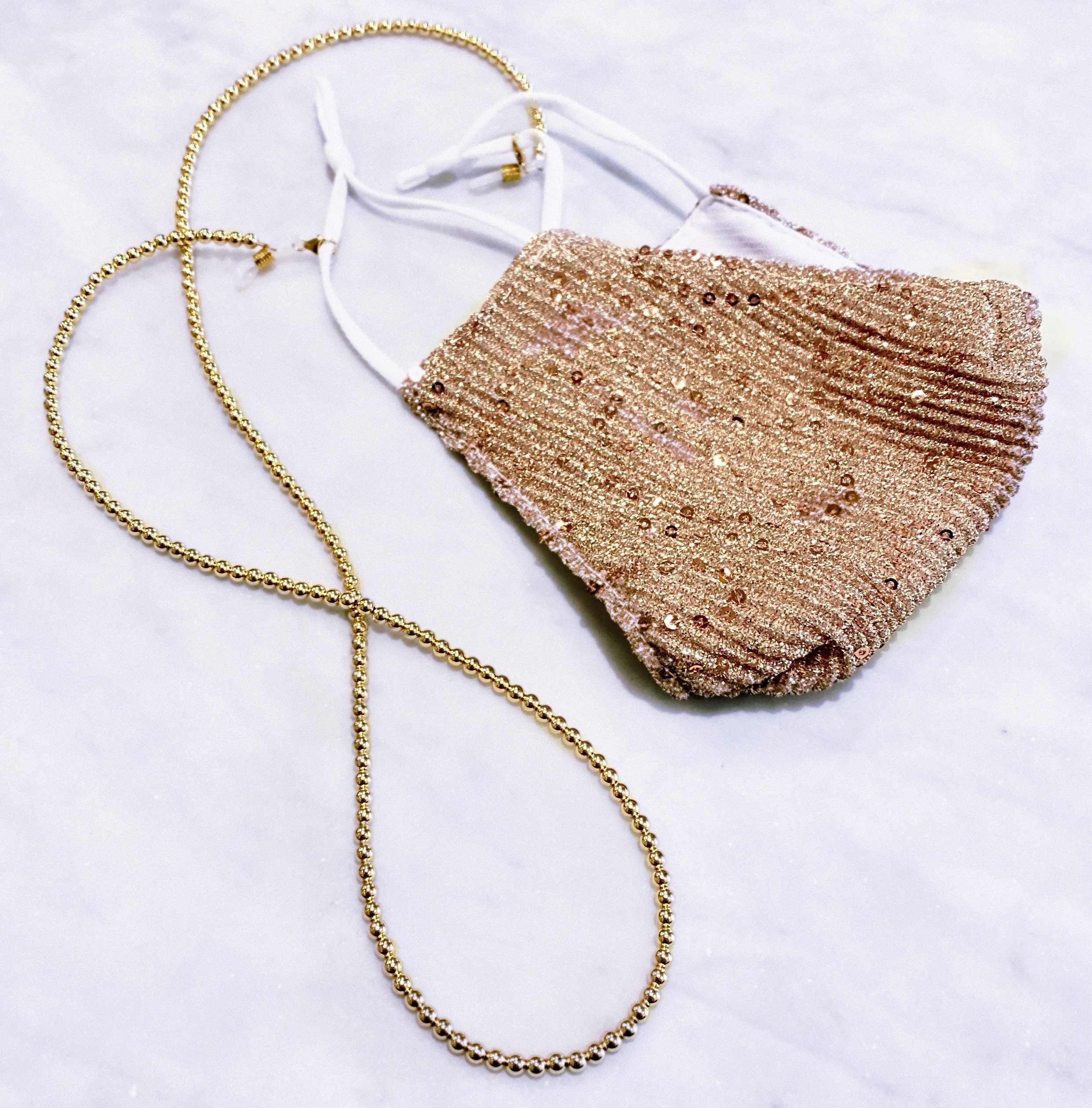 4mm Gold Filled Ball Sunglass Chain / Mask Chain Face Mask | Etsy