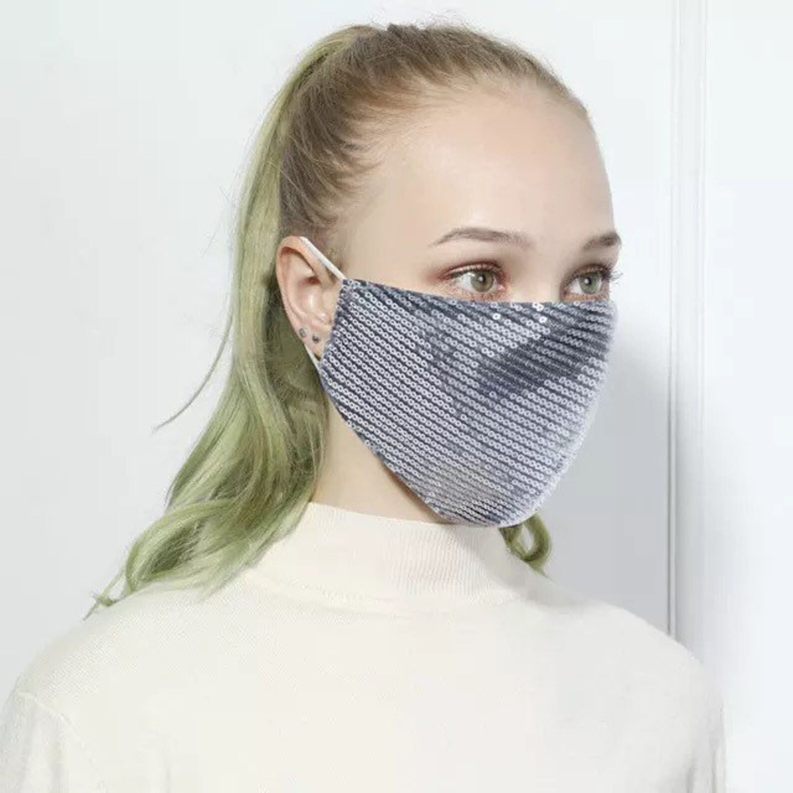 Sequin Face Mask Mask for Women Lightweight Comfortable - Etsy