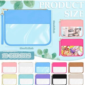 Personalized Clear Pouch With Patches - Perfect for Make-up, Snacks ...