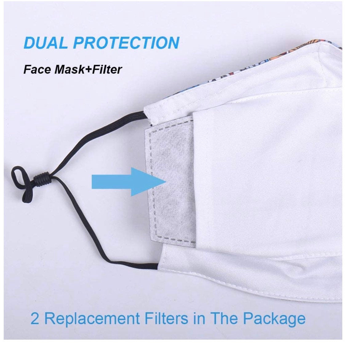 Adjustable & Reusable Face Mask W Filter Pocket 3 Layers - Etsy