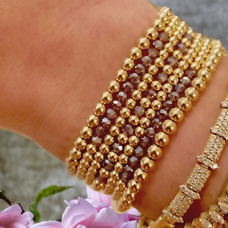 Gemstone Beaded Bracelet - Etsy