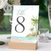 Beach Ocean Themed Wedding Table Number Card Template, Editable ...